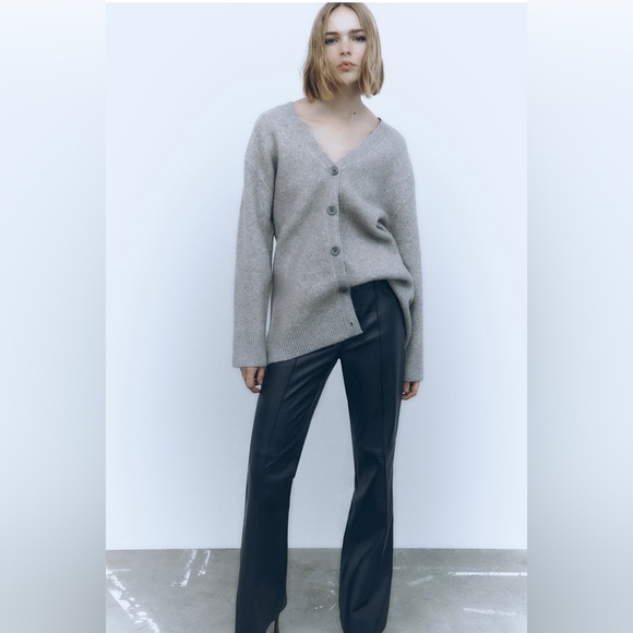 Zara | Sweaters | Zara Oversized Knit Cardigan Sweater Nwt Xss | Poshmark